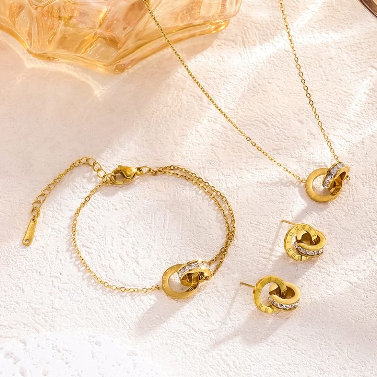 Eternal Elegance Roman Numeral Jewelry Set - Heybijou
