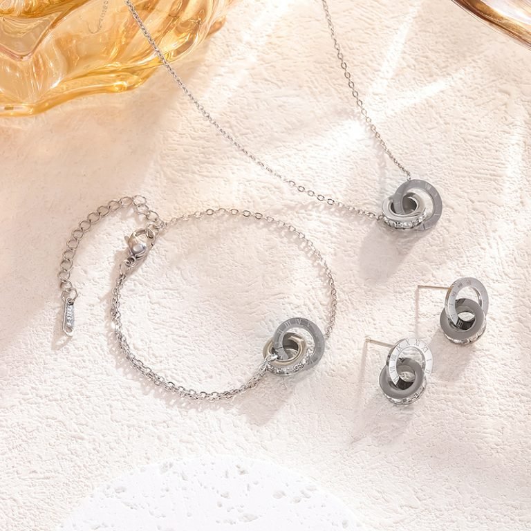 Eternal Elegance Roman Numeral Jewelry Set - Heybijou